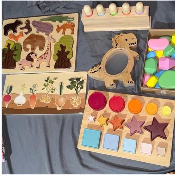 Toys | Colorful Shape Sorting Board For Kids | Poshmark